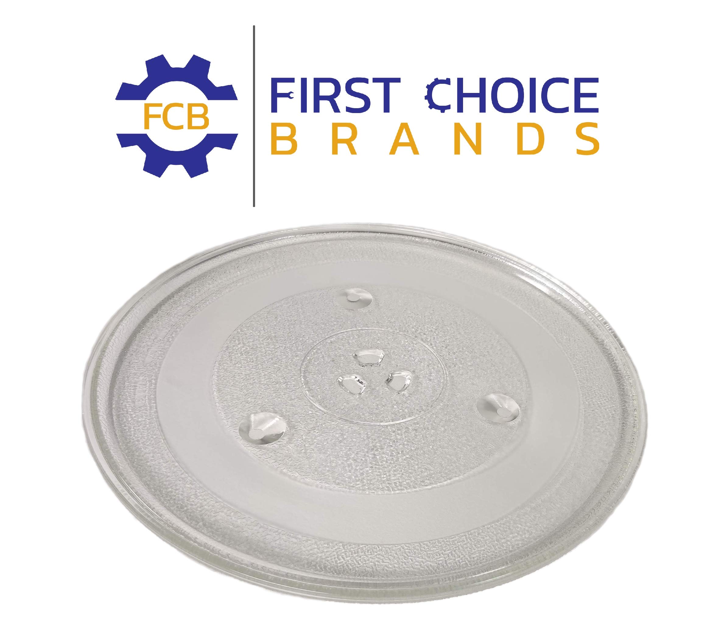 First Choice Brands 12.4" Glass Microwave Turntable Replacement Plate For GE, Samsung, Hotpoint And More - 315mm