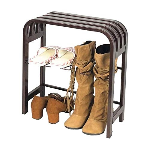 DINGZZ Shoe Shelf Storage Organizer,Entryway Shoe Rack, Home Shelf Storage Cabinet, Bronze