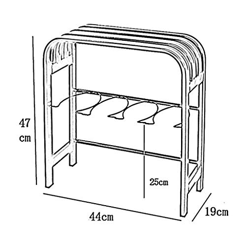 DINGZZ Shoe Shelf Storage Organizer,Entryway Shoe Rack, Home Shelf Storage Cabinet, Bronze