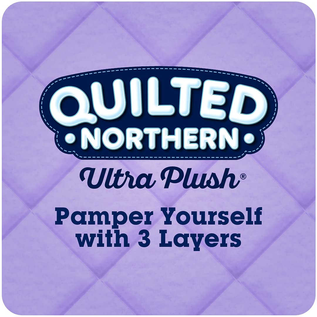 Quilted Northern Ultra Plush Toilet Paper, 12 Mega Rolls = 48 Regular Rolls, 3-Ply Bath Tissue