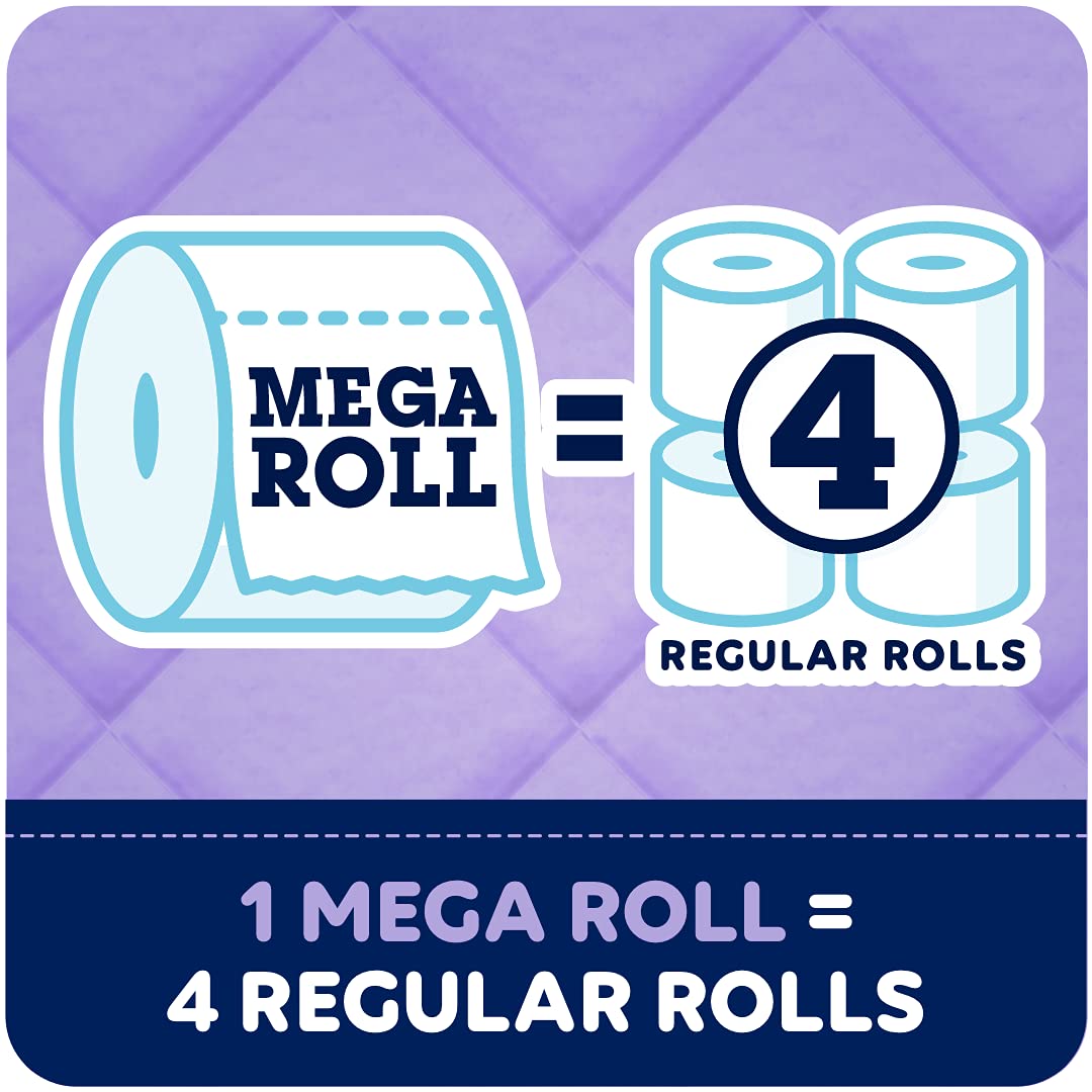 Quilted Northern Ultra Plush Toilet Paper, 12 Mega Rolls = 48 Regular Rolls, 3-Ply Bath Tissue
