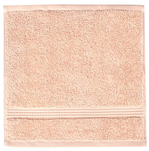 Maura Personalized Towels Super Soft, Highly Absorbent, Bathroom Towel Sets, 100% Cotton USA Monogrammed Gifts (Washcloths - Set of 2, Pearl Blush)