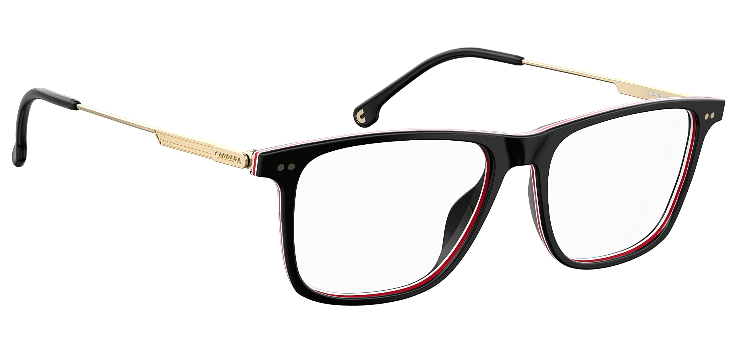 Carrera Men's 1115 Rectangular Prescription Eyewear Frames, Black Havana, 52mm, 16mm