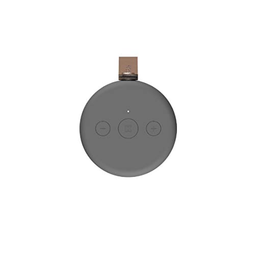 KREAFUNK Acoustic Portable Bluetooth Speaker, Water Resistant (IPX5) and Durable, Up to 30 Hours of Wireless Play, Voice Assistant, Stereo Sound, for Indoors and Outdoors (Gray)