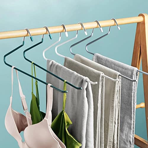 YASEZ Practical Coat Hanger Metal Clothes Peg Organizer Multifunctional Space-Saving Ended Coat Hanger (Color : D, Size : 36.5cm x 16cm)