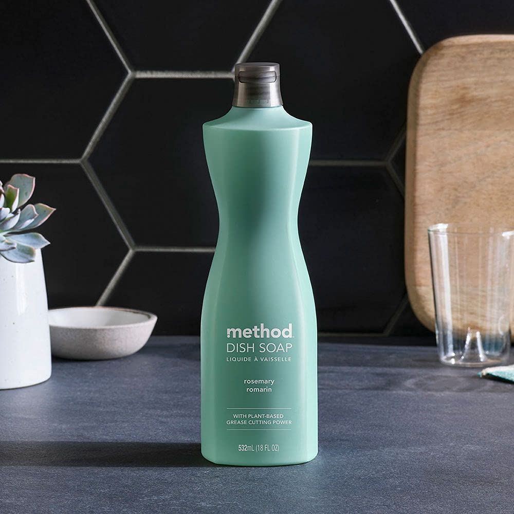 Method Dish Soap, Rosemary, 18 Ounce, 1 pack, Packaging May Vary