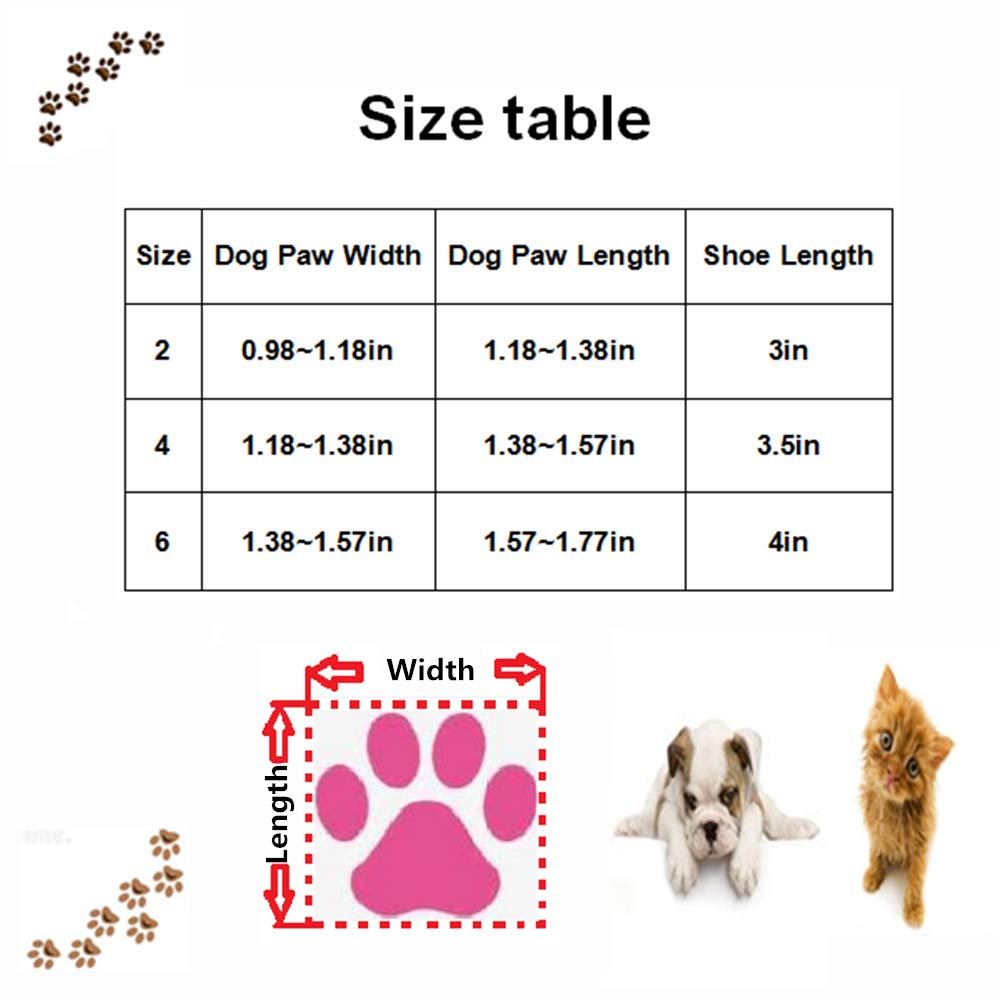AblePet Dog Cat Boots Soft Shoes Anti-Slip Booties, with Adjustable Strap and Reflective Strip, Premium Paw Protector Only Fit for Small Dog (4Pcs)(Red, 6)