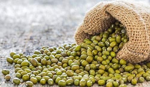 Whole dried Mung Beans Natural aka 'Green Gram' 'Maash' 'Moong' Prewashed Clean Ready to Cook non GMO