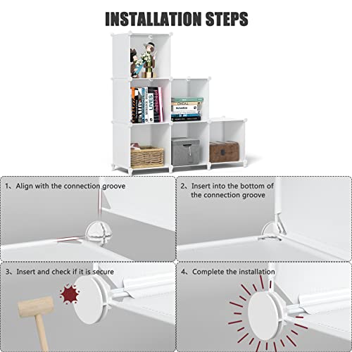 Wolizom Plastic Connector 20 Wire Cube Plastic Connector for Modular Storage Organizer Closet and Wire Shelving(White)