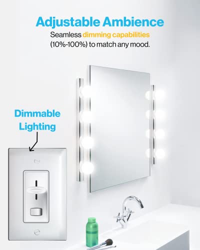 Sunco 6 Pack Globe Light Bulbs, G25 LED Vanity Bulbs for Bathroom, Round Ambient Decorative Bulb, 450 LM, 3000K Warm White, Dimmable, 6W, E26 Base, Frosted, CRI92, Damp Rated UL