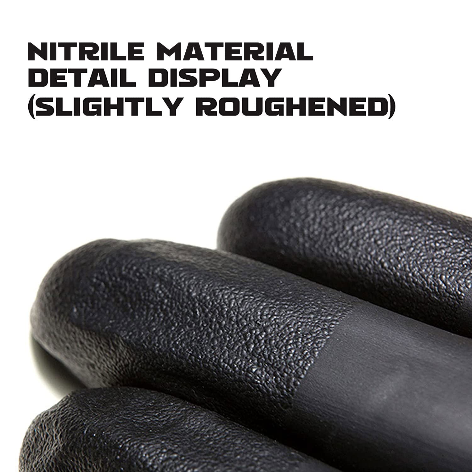 GMG SINCE1988 Nitrile Exam Gloves, Black Disposable Gloves,Nitrile Gloves Large 100,4 mil No Latex Gloves