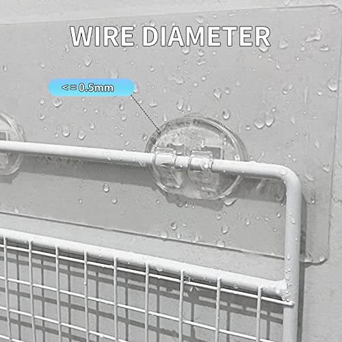 YAFIYGI 2 Packs Shower Caddy Adhesive Replacement No Drilling Strong Transparent Adhesive for Shower Caddy Kitchen Racks Bathroom Storage Shelves Strong Sticky Heavy-duty Wall Adhesives