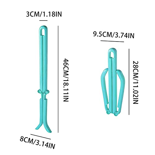 dazeni Folding Boot Shaper for women,Boots Knee High Shoes Clip Support Stand Storage Organizer,Boots Inserts Shape Holders -3PACK (Blue)