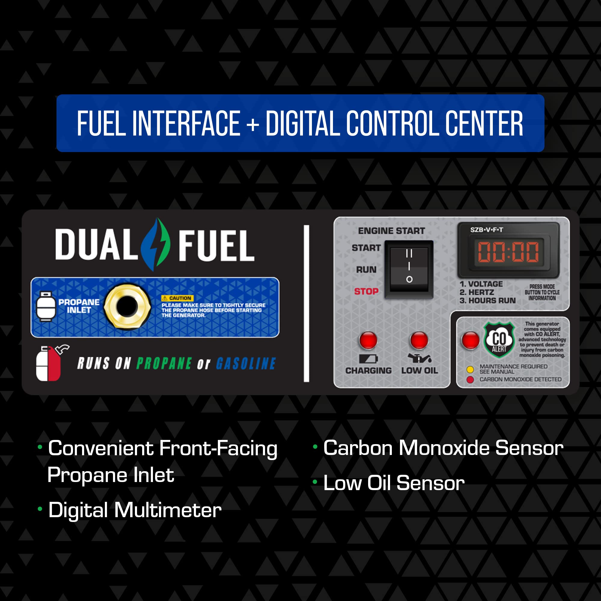 DuroMax XP5500HX 5,500-Watt Dual Fuel Portable Generator - Gas & Propane, Electric Start, RV & Emergency Ready
