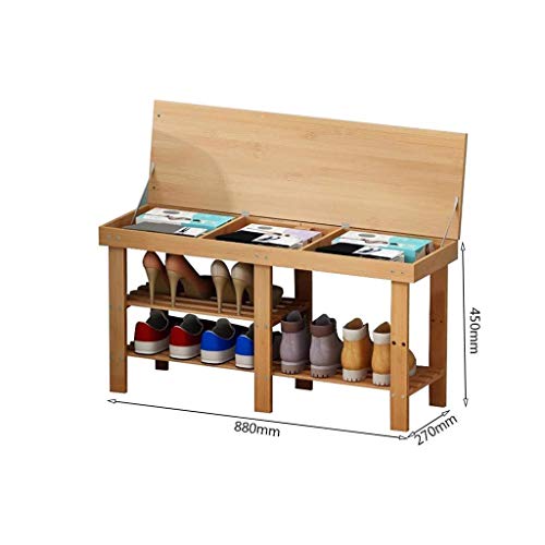 DINGZZ Shoe Organizer,Small Shoe Rack Simple Multi,Layer Household Living Room Storage Shelf Simple Space Saving Solid Wood