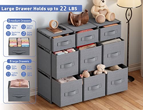 EnHomee 9 Cube Storage Organizer DIY Storage Cubes Portable Organizer Shelves Toy Organizers Storage for Bedroom/Living Room/Kids Room