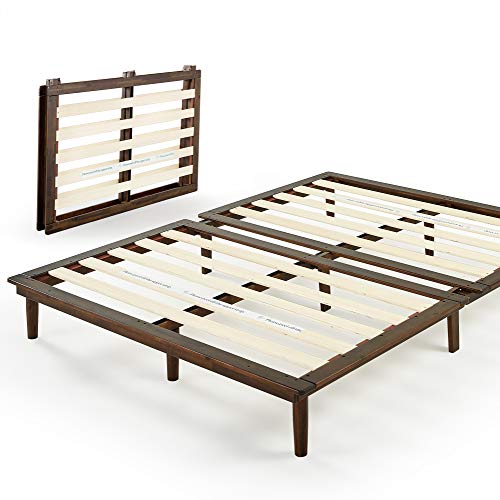 ZINUS Bobbie 10 Inch Wood Platform Bed Frame, Full Size, Mattress Foundation with Sturdy Acacia Wood Slat Support, No Box Spring Needed, Tool Free Assembly