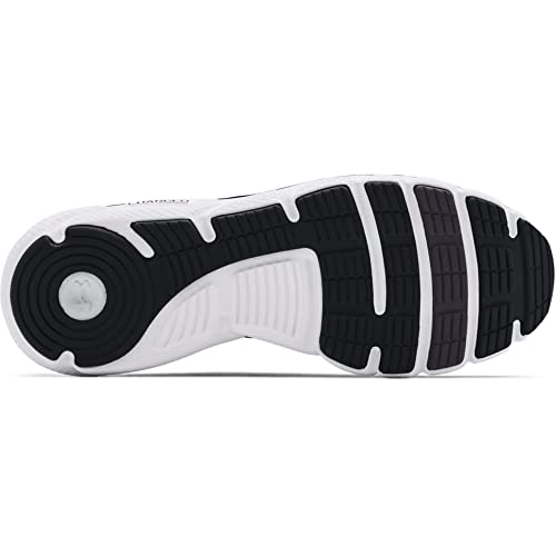Under Armour Mens Charged Assert 9 Running Shoe, Black/White, 10.5 US