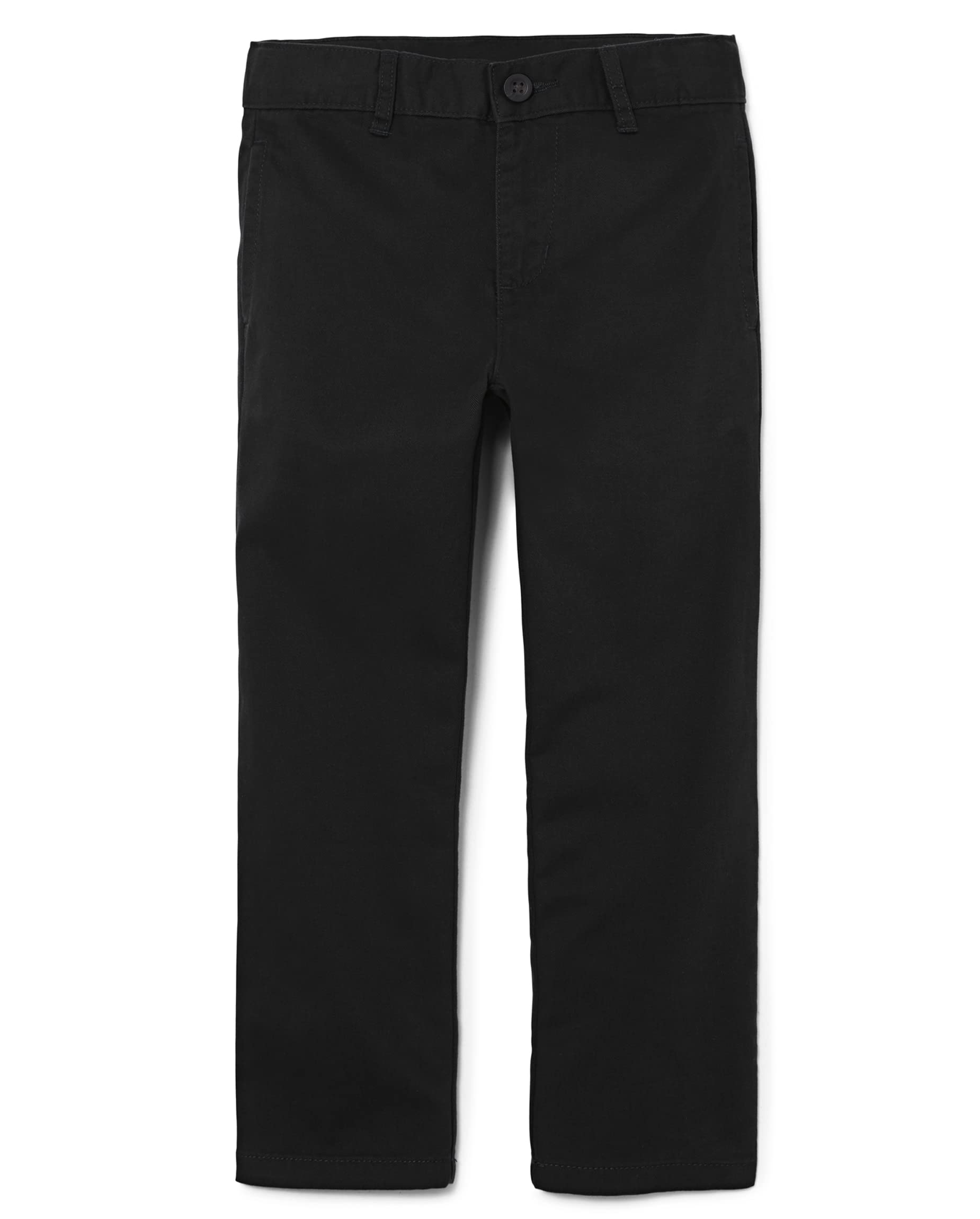 The Children's Place Boys Stretch Chino Pants,Black Single,6