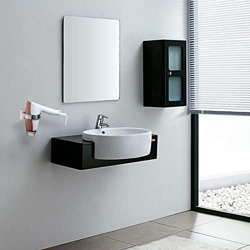 Hair Dryer Holder Wall Mount Hair Dryer Holder (White)