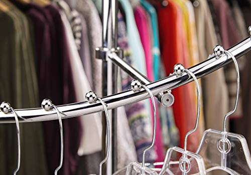 Chrome Spiral Clothing Rack (29 Ball Spiral Garment Rack)