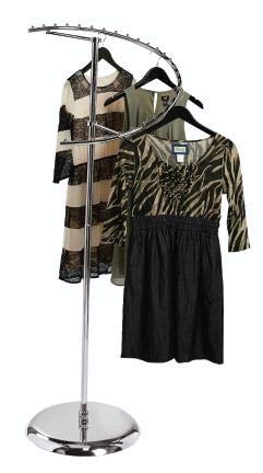 Chrome Spiral Clothing Rack (29 Ball Spiral Garment Rack)