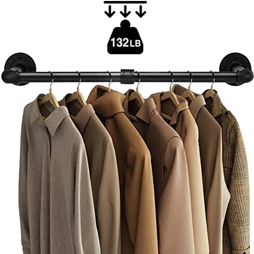 YASEZ Reusable 1 Set Practical Hanging Storage Rack Wrought Iron Clothes Hanger Anti-Scratch for Laundry Room