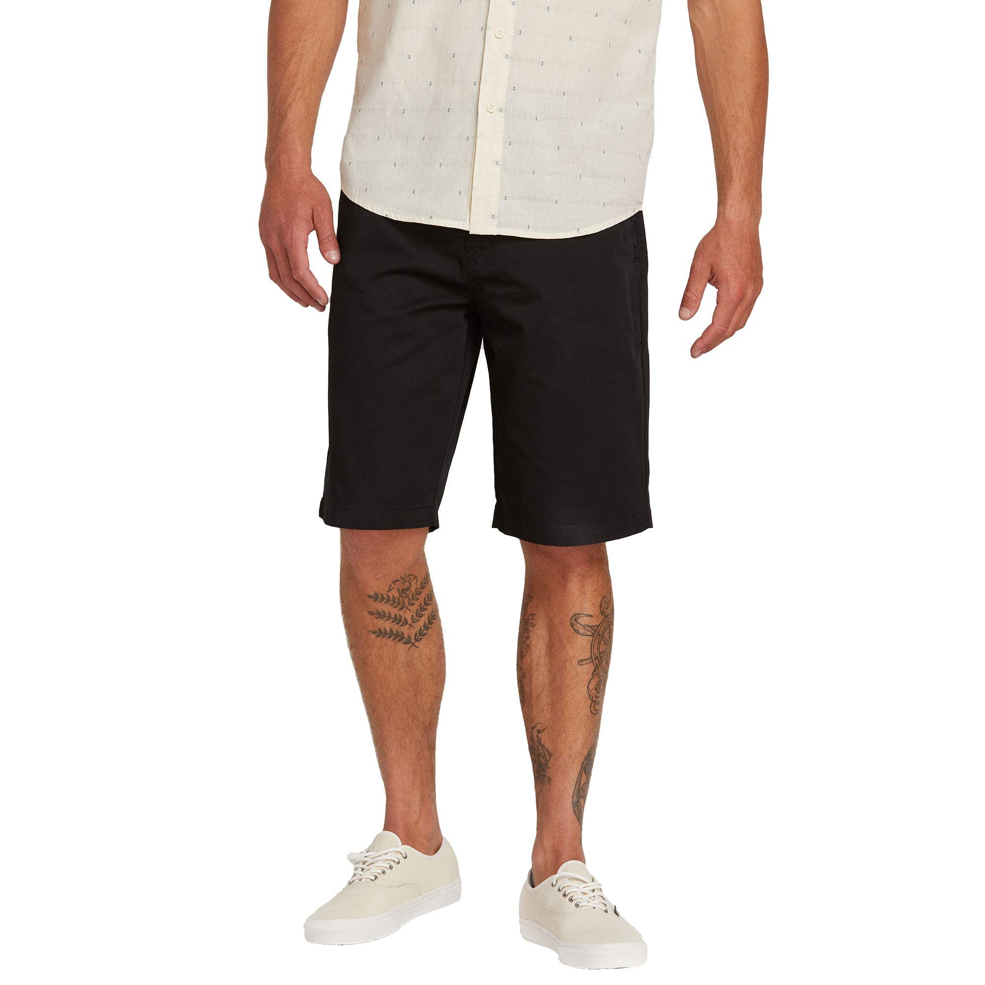 Volcom Men's Vmonty Chino Shorts, Black, 38