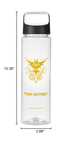 Pokémon Center: Pokémon Go Team Instinct Water Bottle, 27 oz