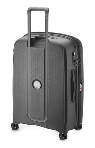 Delsey Paris Unisex Adult Expandable Suitcase, Black, M (71 cm-81 L + 8 L)