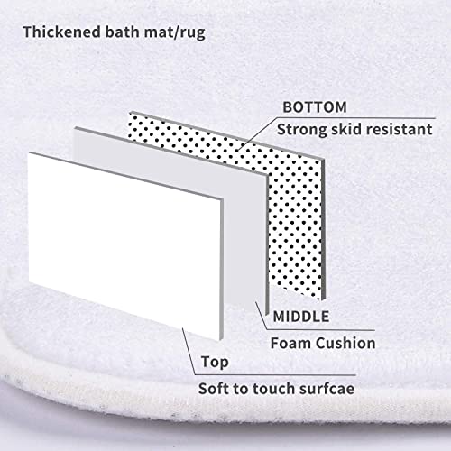 Romantic Red Rose Bathroom Sets with Rugs and Accessories Red Rose Bath Mat,Toilet Lid Cover,U-Shaped Mat 4pcs,Waterproof Fabric Bathroom Shower Curtain Sets for Decor