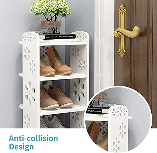 Catekro Shoe Rack Small Shoe Rack Student Dorm Organizer Vertical Shoe Tower Shoe Storage Organizer for Narrow Closets, Bedrooms, Hallways, Entrances (5 Tier)