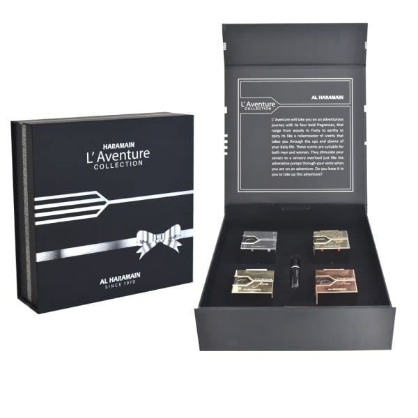 Al Haramain L'Aventure - Cologne for Men - Long Lasting Perfume for Men - Arabian Perfume - Men's Cologne - Amber Perfume with Bergamot - 6.76 oz
