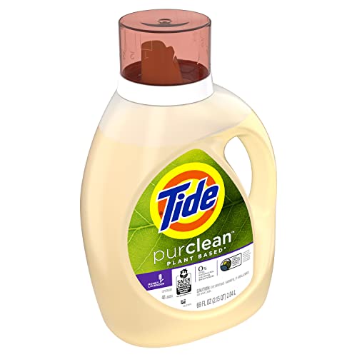 Tide purclean Liquid Laundry Detergent, Honey Lavender Scent, 69 fl oz, 48 loads, 75% plant-based