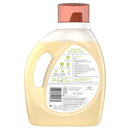 Tide purclean Liquid Laundry Detergent, Honey Lavender Scent, 69 fl oz, 48 loads, 75% plant-based