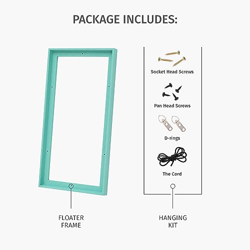 Pixy Canvas Floater Frame 9x12 for 1-1/2 (1.5) inch Deep Canvas Paintings/Canvas Prints/Wood Canvas Panels/Wall Art/Wall Decor/Home Decor/Artwork (Antique Silver, 9 x 12 inch, Portrait)
