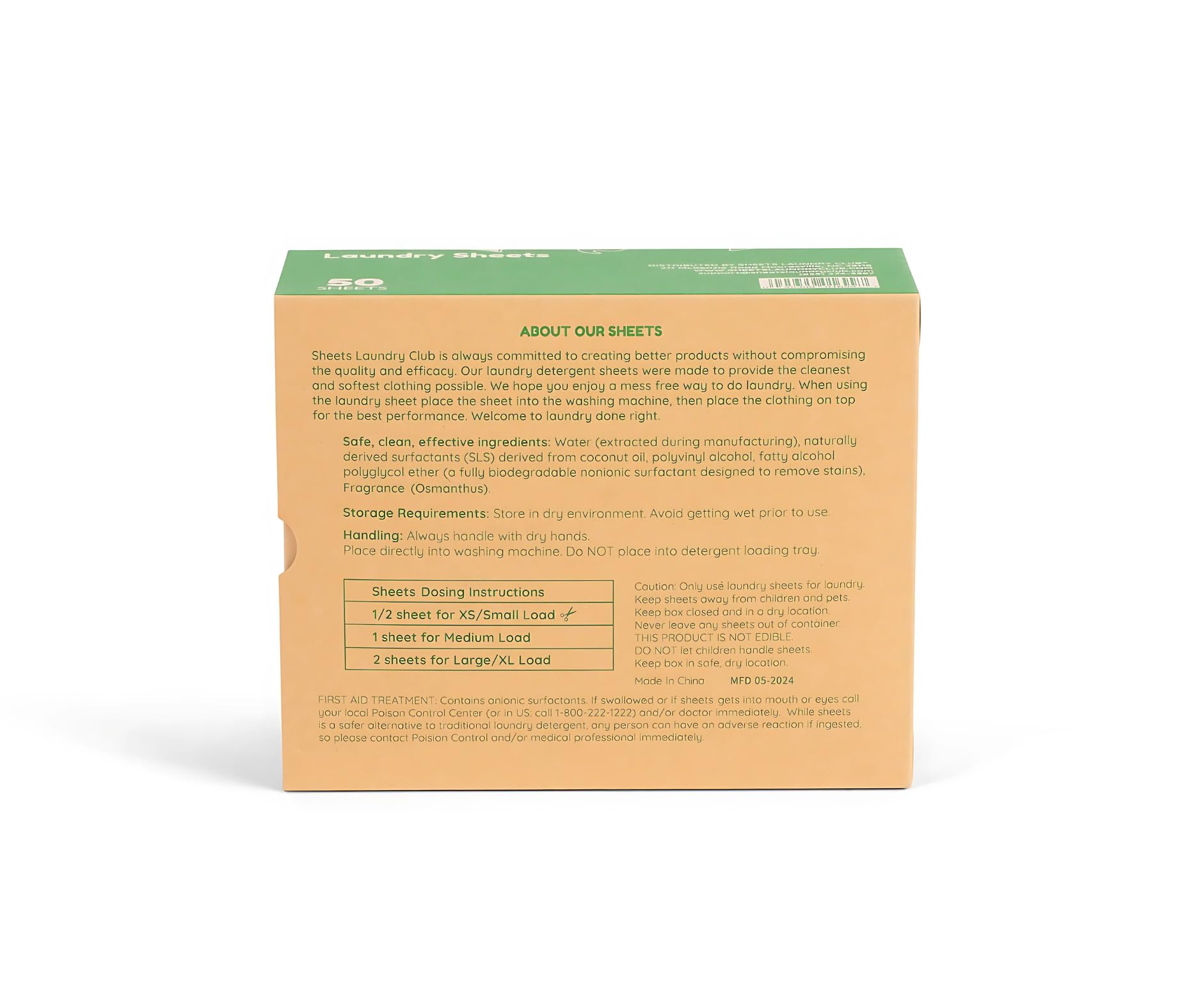 Sheets Laundry Club Laundry Detergent Sheets, 50 Pack (Up to 100 Loads) - Fresh Linen - New Liquidless Technology, Travel Essential Cleaning Supplies