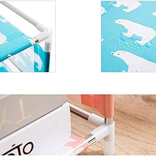 DINGZZ Shoe Rack , Shoe Cabinet Fabric Assembly Home Simple Shoe Cabinet Roll Snownow Dust Shoe Rack (Color : Black-JoJo's Bizarre Adventure1)