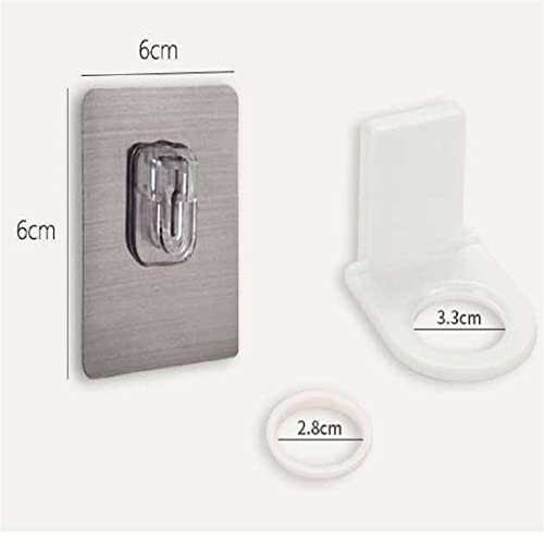 2pcs Shower Gel Bottle Rack Hook Bracket,Self Adhesive Wall Mounted Shampoo Holder Hook Shower Gel Bottle Rack Hanger Liquid Soap Holder Hand Sanitizer Suction Wall Seamless Hook for Kitchen Bathroom