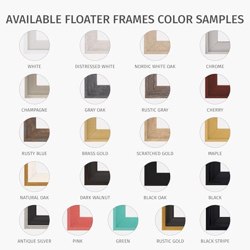 Pixy Canvas Floater Frame 9x12 for 1-1/2 (1.5) inch Deep Canvas Paintings/Canvas Prints/Wood Canvas Panels/Wall Art/Wall Decor/Home Decor/Artwork (Antique Silver, 9 x 12 inch, Portrait)