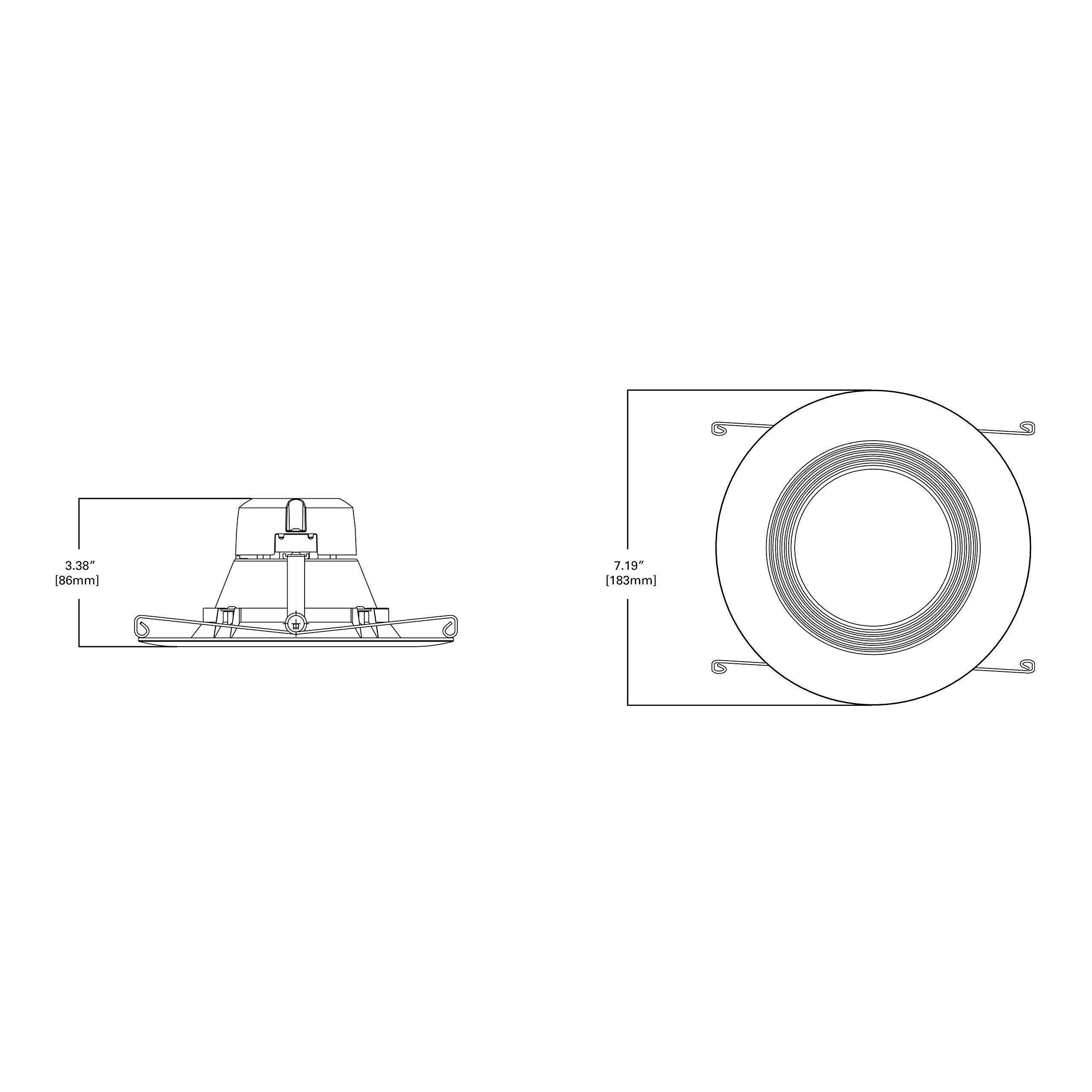 HALO 6 inch Recessed LED Can Light – Retrofit Ceiling & Shower Downlight – 3000K - Baffle White Trim (6 Pack)