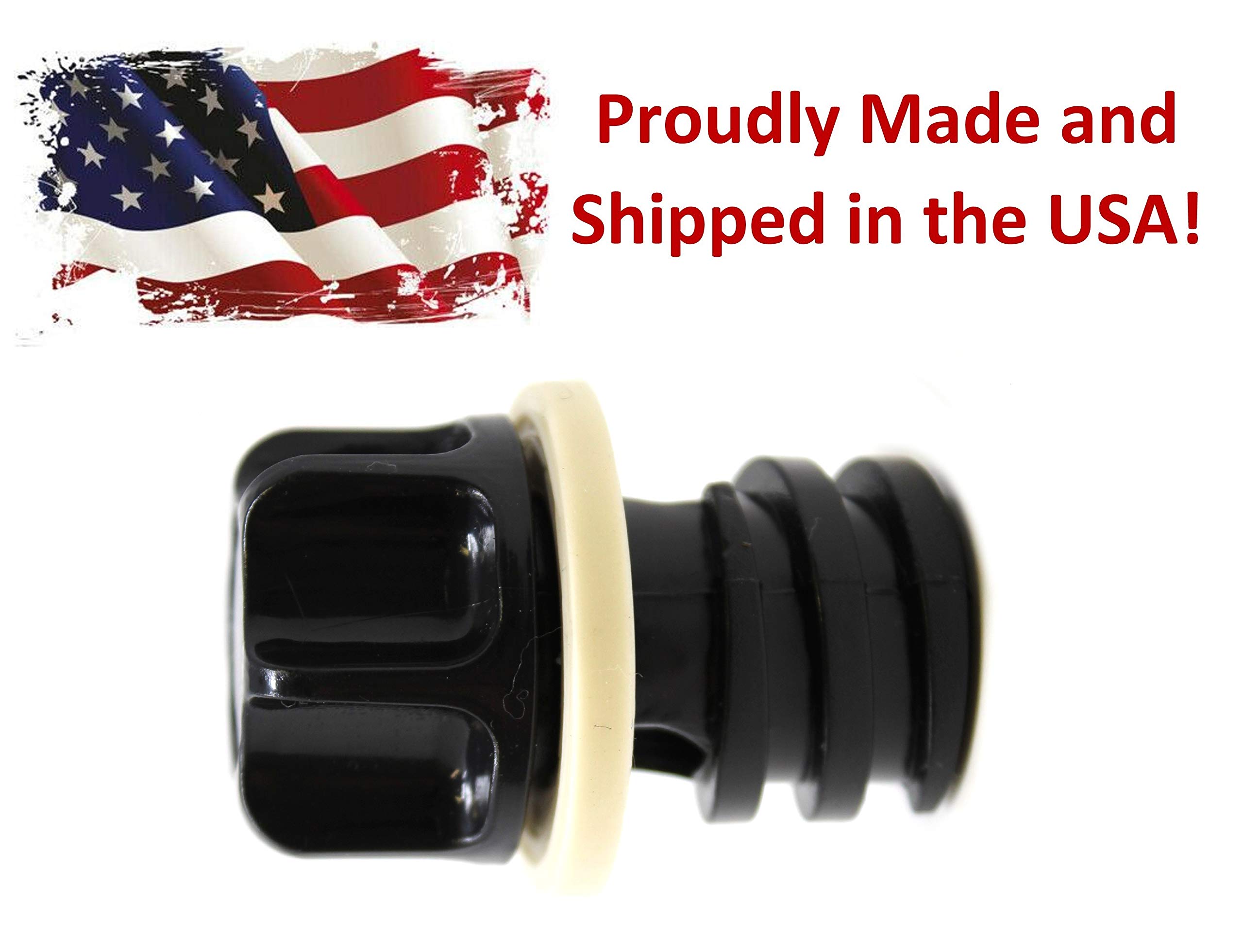 Cooler Drain Plug & Gasket Assembly Compatible with Yeti, RTIC, ORCA, OVO, Bird Dog Coolers 70QT 110QT (1 Drain Plug)
