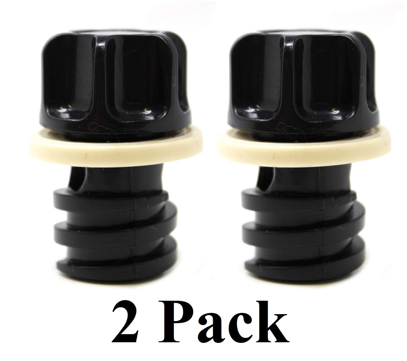 JSP Manufacturing Cooler Drain Plug & Gasket Assembly Compatible with Yeti, RTIC, ORCA, OVO, Bird Dog Coolers 70QT 110QT (2 Drain Plugs)