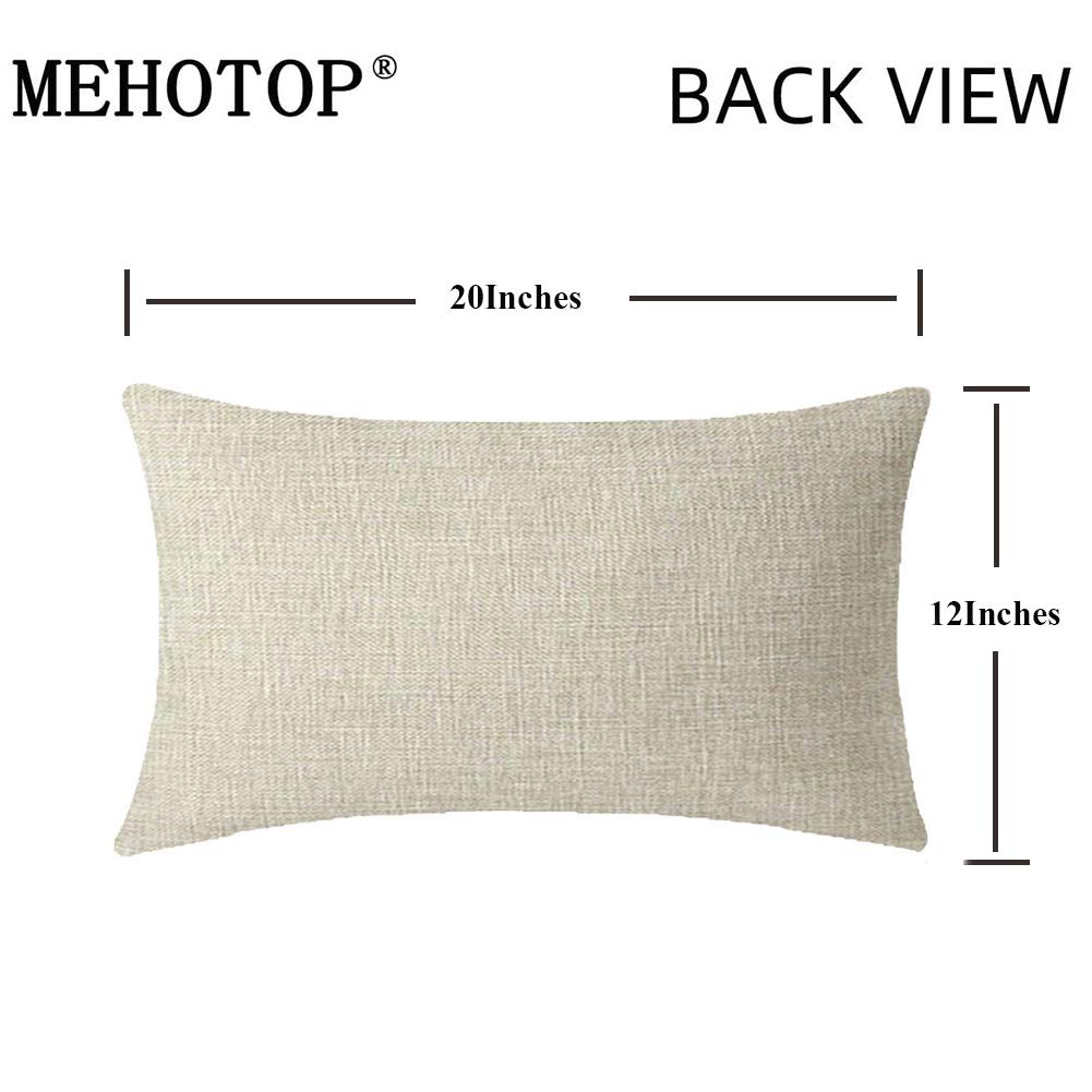 MEHOTOP Black White I Love Us Saying Series Cotton Linen Set of 2 Throw Pillow Covers Simple Style Cushion Case Valentine's Day Gift 12”x20” Decorative (Black White Saying)