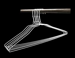 100 Gold Wire Hangers 18" Standard Gold Clothes Hangers (Gold)