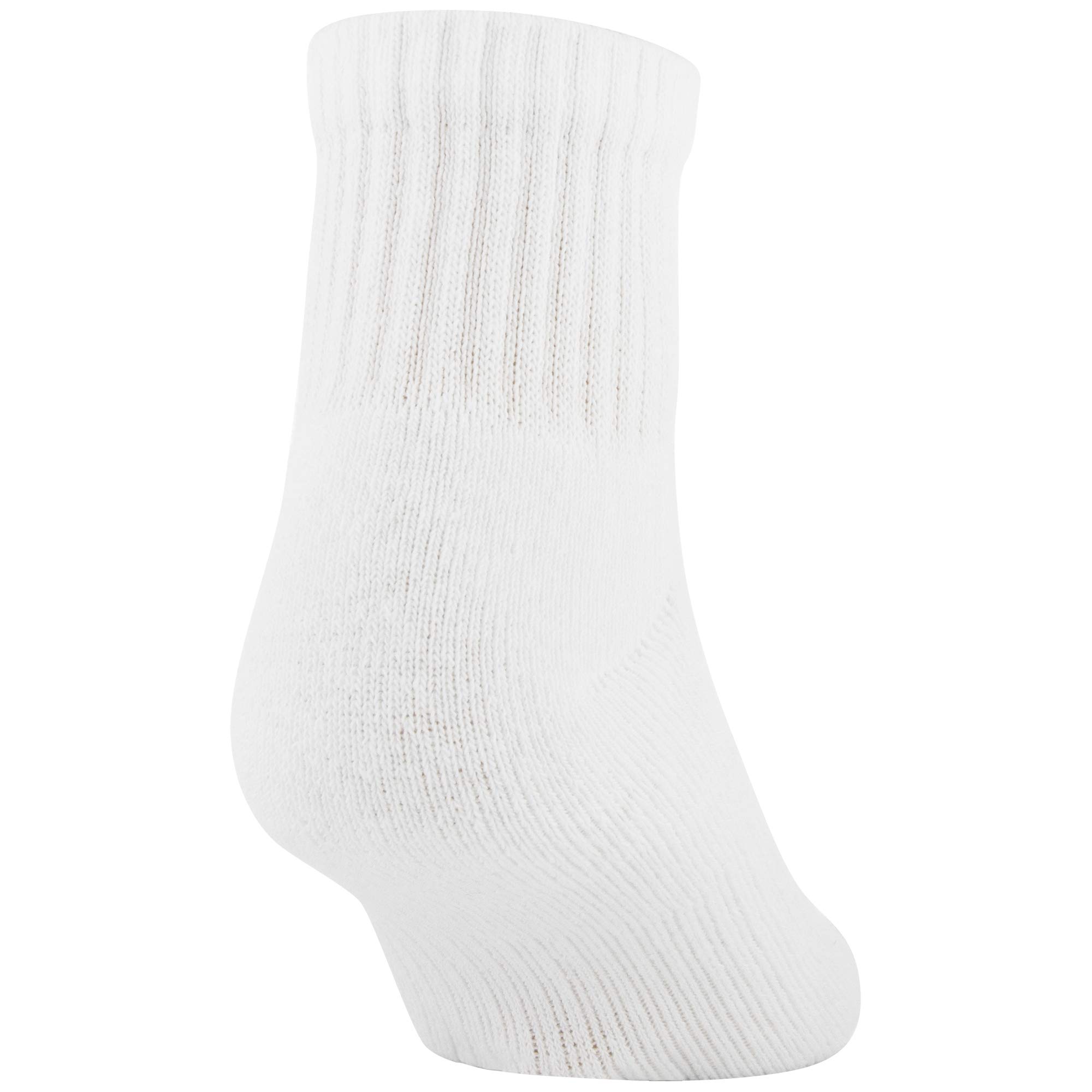 Gildan Men's Active Cotton Ankle Socks, 10-Pairs, White, Shoe Size: 6-12