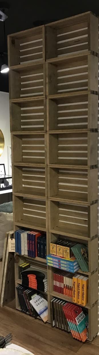 Mowoodwork Rustic Wood Crates Set of 6 They Can Be Used Indoors Or Outside