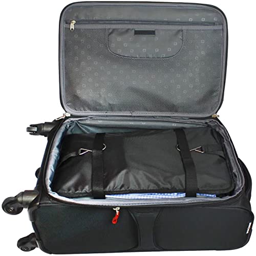 4 Shelf Closet Hanging Organizer, Hanging Closet Storage with Zipper Pocket, Closet Organizers and Storage Shelves for Travel Organizer
