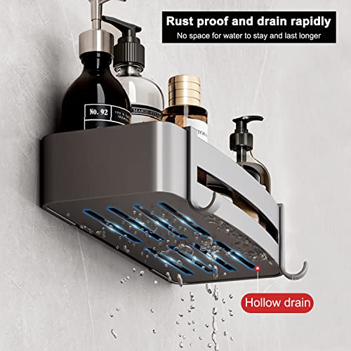 LBW 3 Packs Shower Caddy No Drilling Shower Rack for Bathroom Shower Organizer with Soap Holder and Hooks&Adhesive for Bathroom,Kitchen,Rustproof Shower Shelves for Inside Shower(pack of 3)