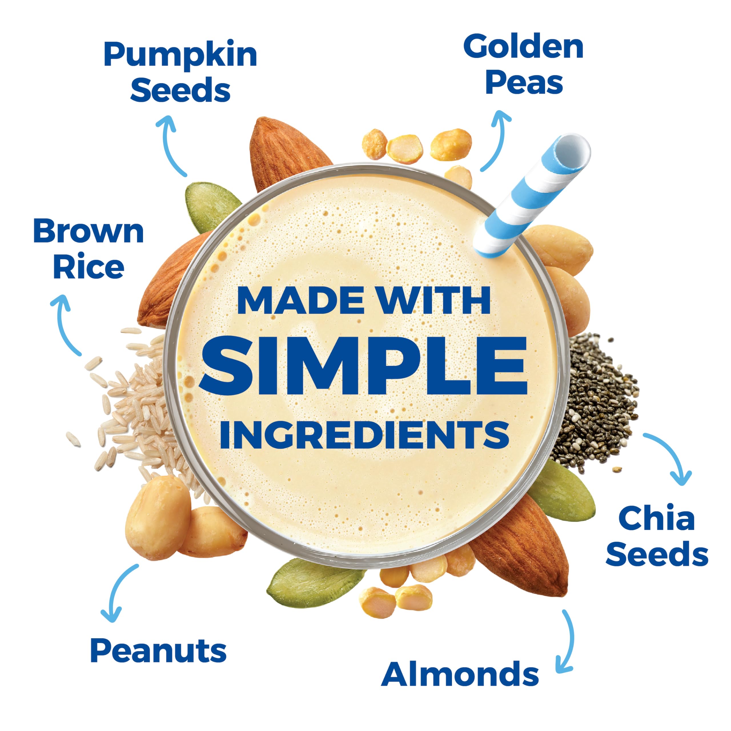 Orgain Organic Simple Vegan Protein Powder, Vanilla - 20g Plant Based Protein, With less Ingredients, No Artificial Sweeteners, Gluten Free, No Lactose Ingredients, 1.25 lb (Packaging May Vary)
